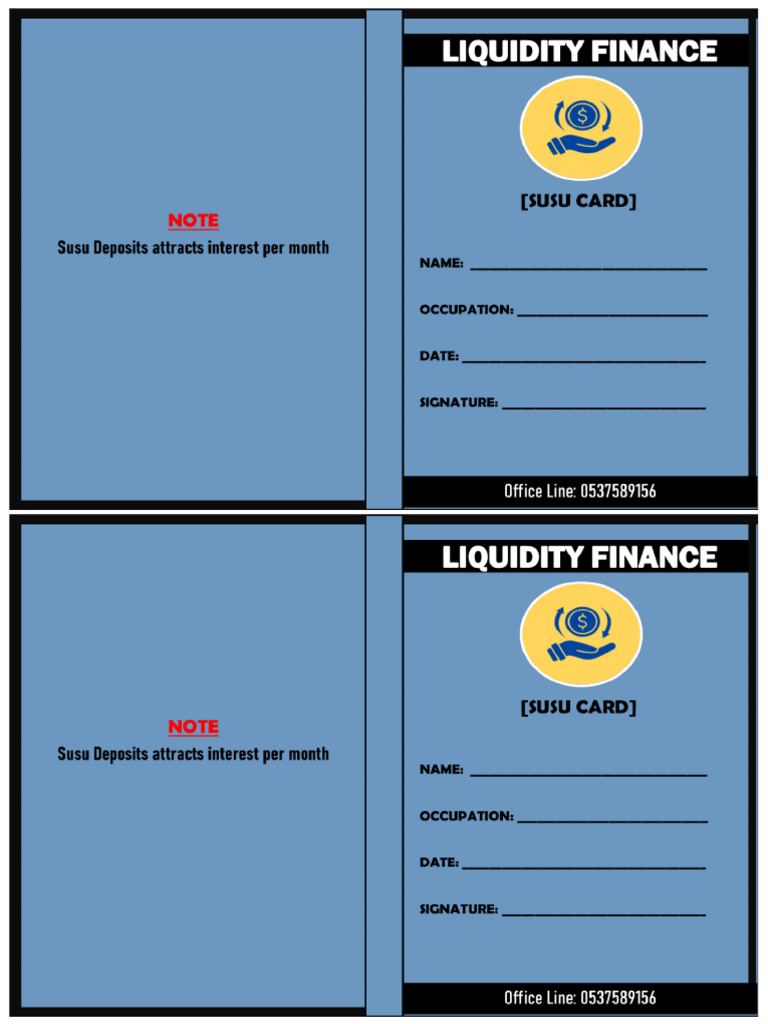 Susu Card Cover | PDF