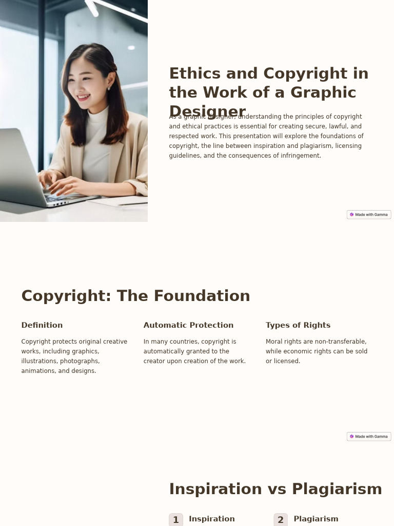 Ethics and Copyright in The Work of A Graphic Designer | PDF ...