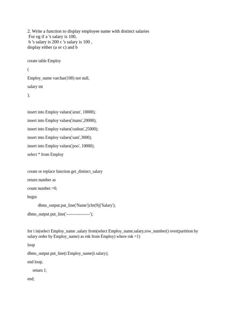 PLSQL Partb 2 | PDF