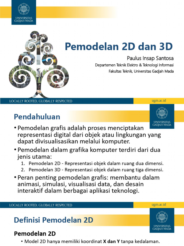 Pemodelan 2D 3D | PDF