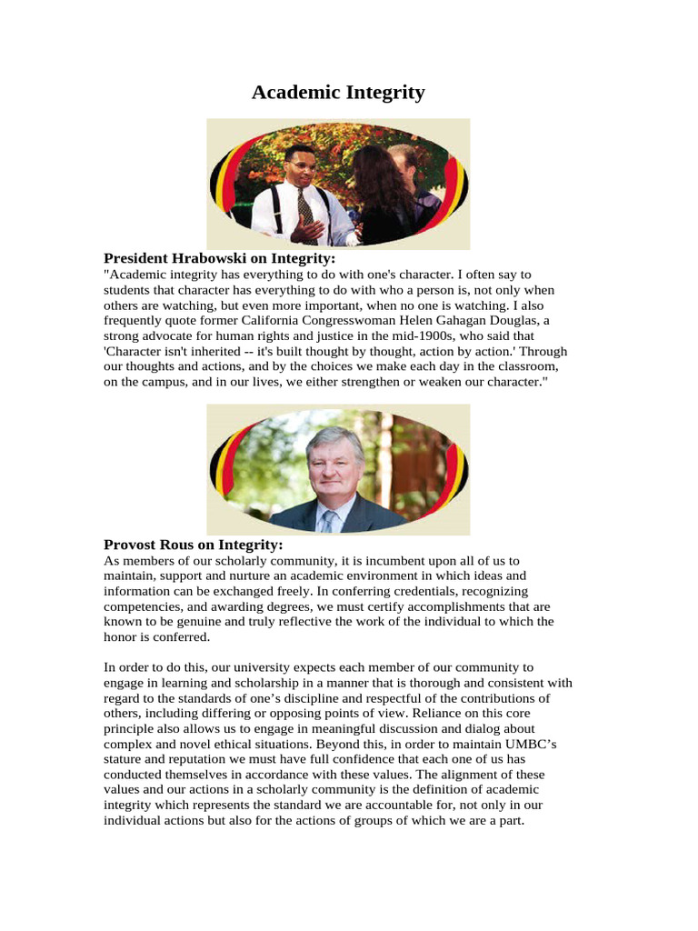 Accademic Integrity | PDF