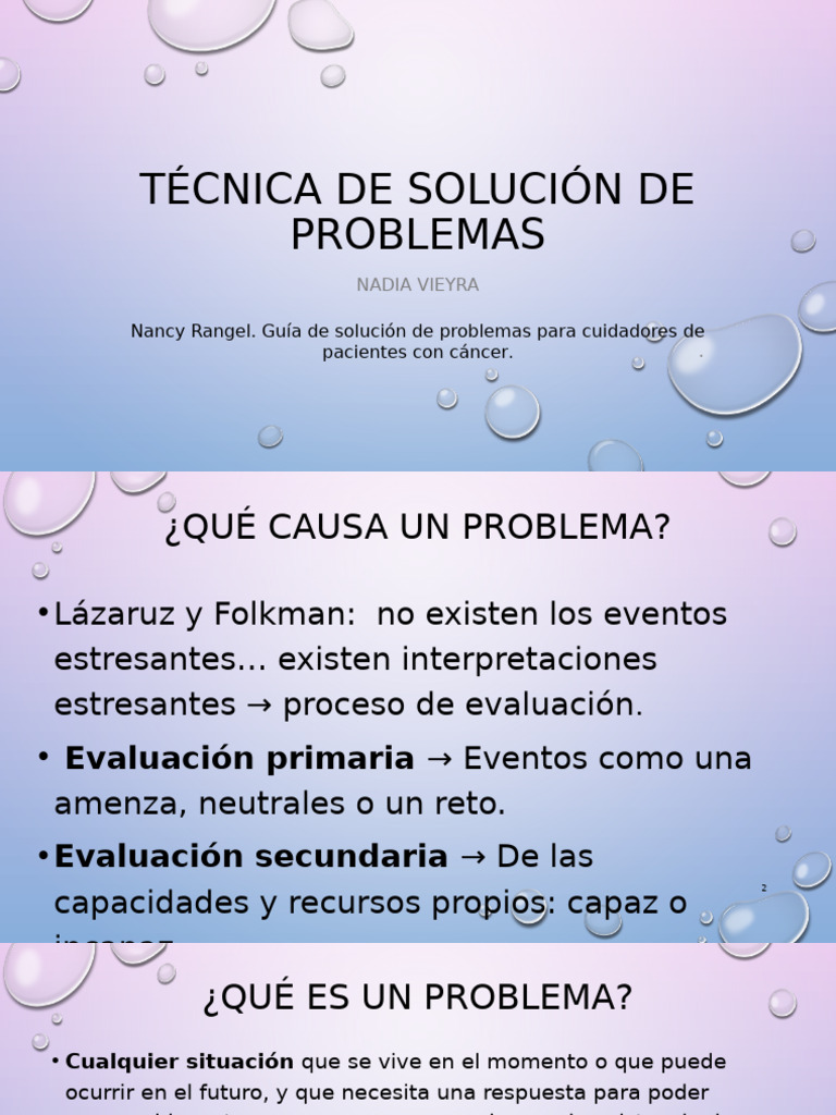 Técnica de Solución de Problemas | PDF | Toma de decisiones | Sicología