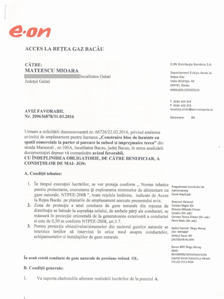 Aviz Eon Gaz | PDF