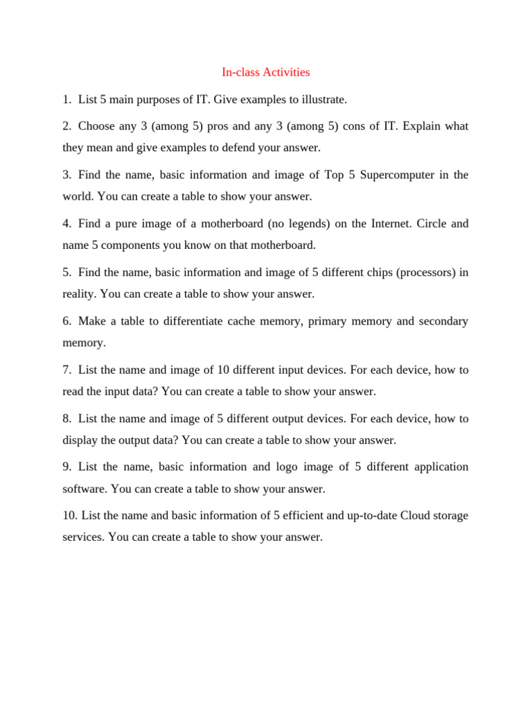 Practice - Lesson 1 | PDF