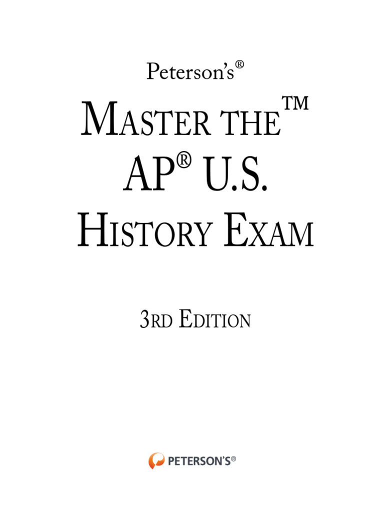 Peterson's Master AP US History 2018 | PDF | Multiple Choice
