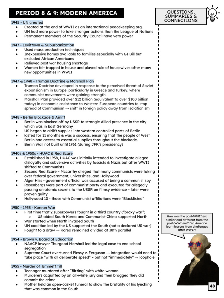 Student AP Exam Prep Workbook - Period 8 - 9 | PDF | Richard Nixon ...