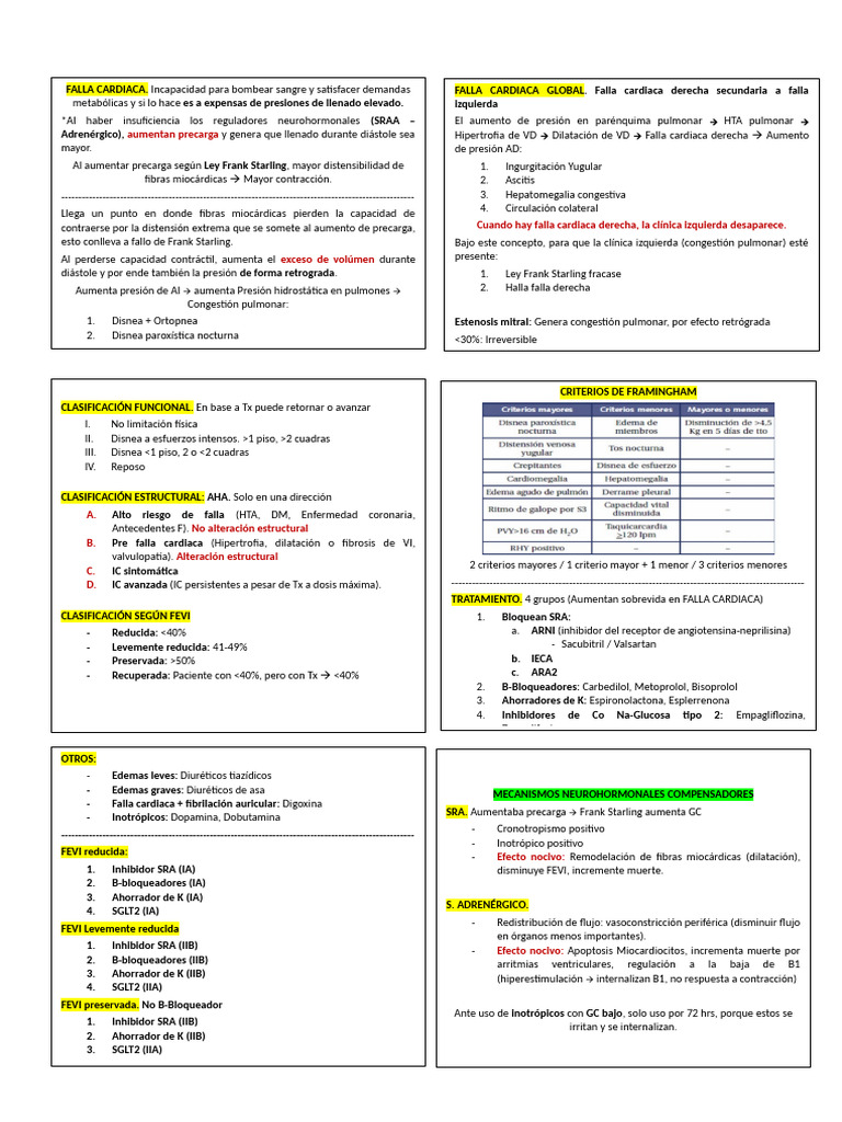 Guía Completa sobre Falla Cardíaca | PDF | Insuficiencia cardíaca ...