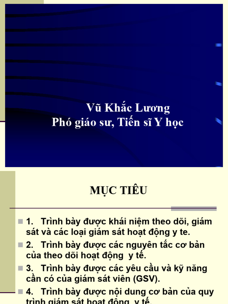 Theo Dõi Và Giám Sát | PDF