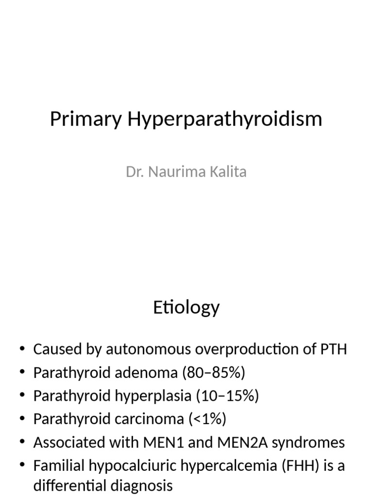 Primary Hyperparathyroidism Harrisons | PDF