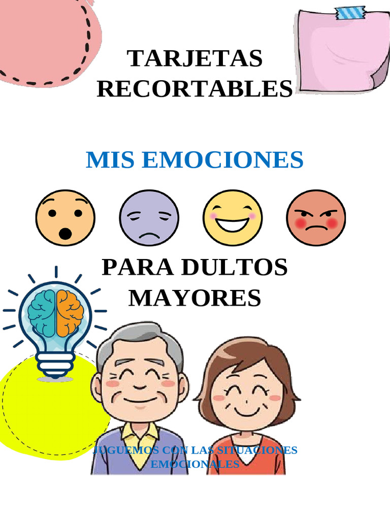 Ilide - Info Tarjetas Recortables Mis Emociones Adultos PR | PDF | Las ...