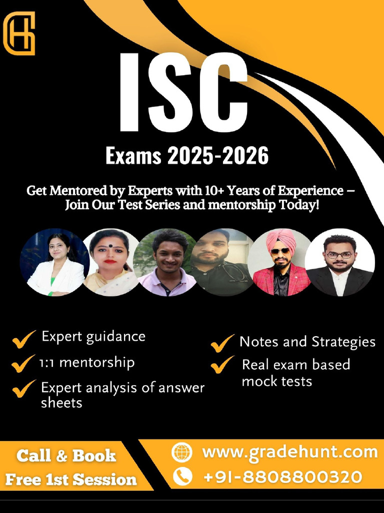 ISC 2025 Class 12 Chemistry Solution | PDF | Chemical Reactions | Molecules