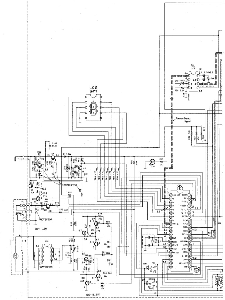 Panasonic Kx-t1000 Telefon Rajz | PDF