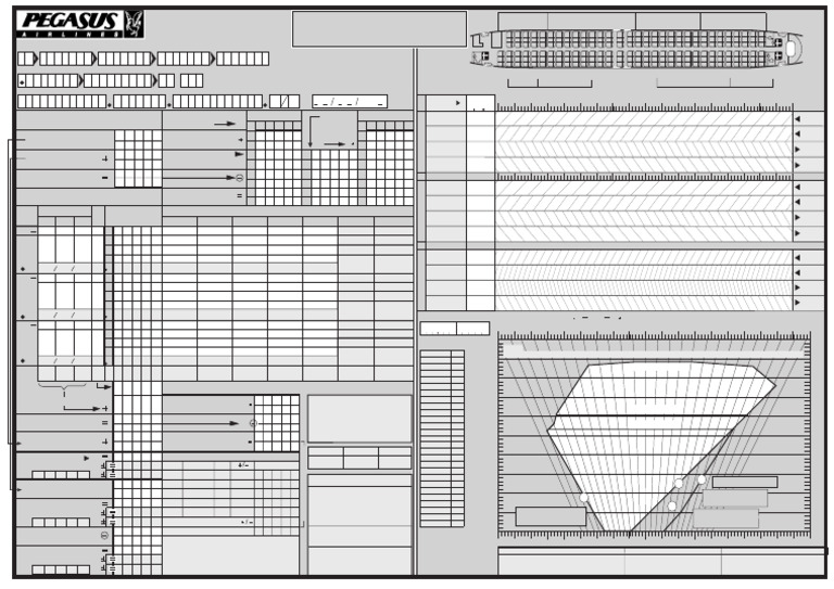 Load and Trim Sheet for B737-800 | PDF | Aviation | Aircraft
