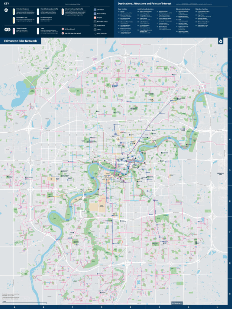 Edmonton Bike Map - 2024 | PDF