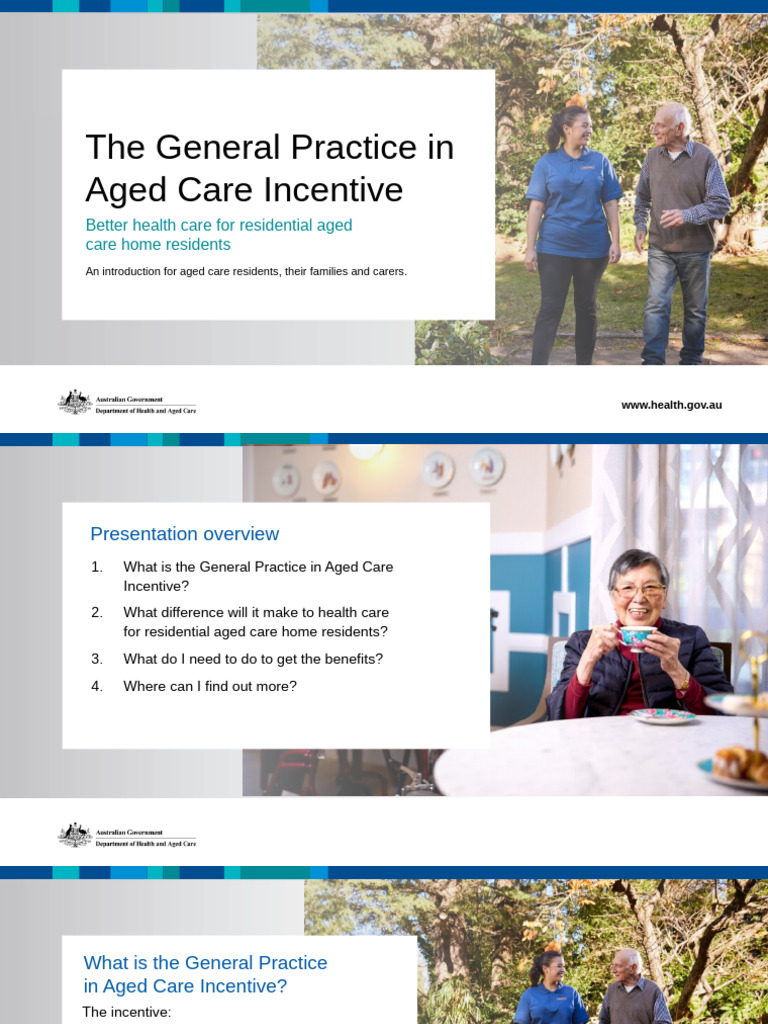 Residential Aged Care Home Residents Presentation | PDF