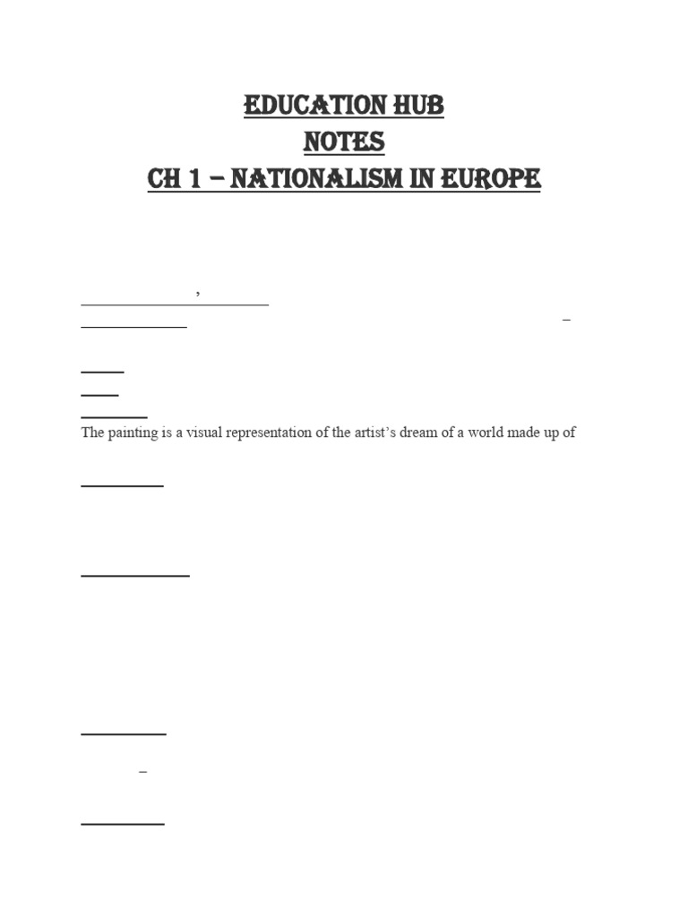 Nationalism in 19th Century Europe | PDF | Balkans | Kingdom Of Prussia