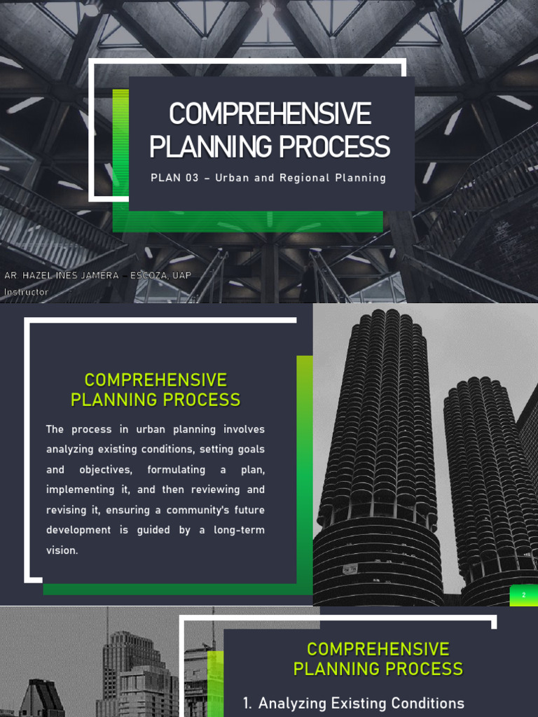 Comprehensive Planning Process Pre Final 2nd Sem 2025 | PDF | Urban Planning | Planning
