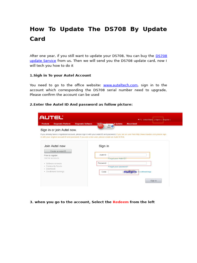 DS708 Update Guide: Step-by-Step Instructions | PDF