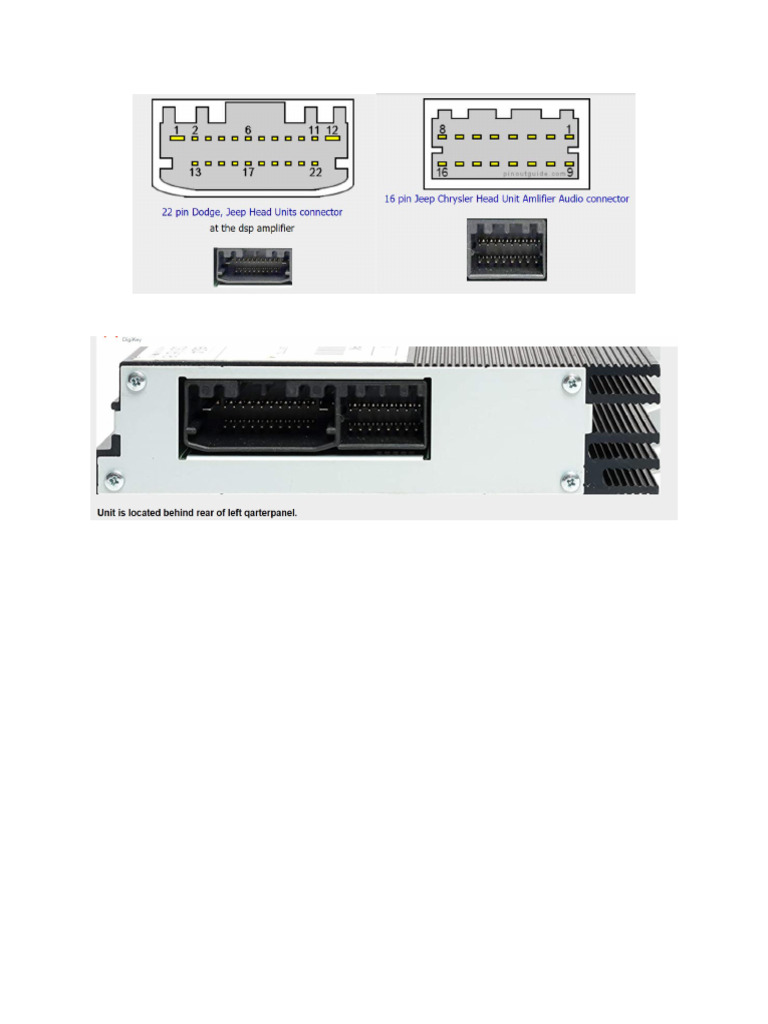 Head Unit Pin Out | PDF