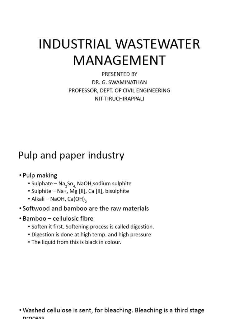 Industrial Waste Management | PDF | Anaerobic Digestion | Sewage Treatment