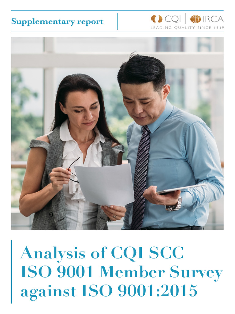 CQI SCC ISO9001 Revision Survey Report and Analysis | PDF | Quality Management System | Risk