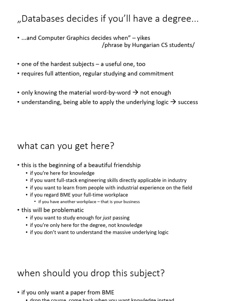 Navigating Problematic Subjects in CS | PDF
