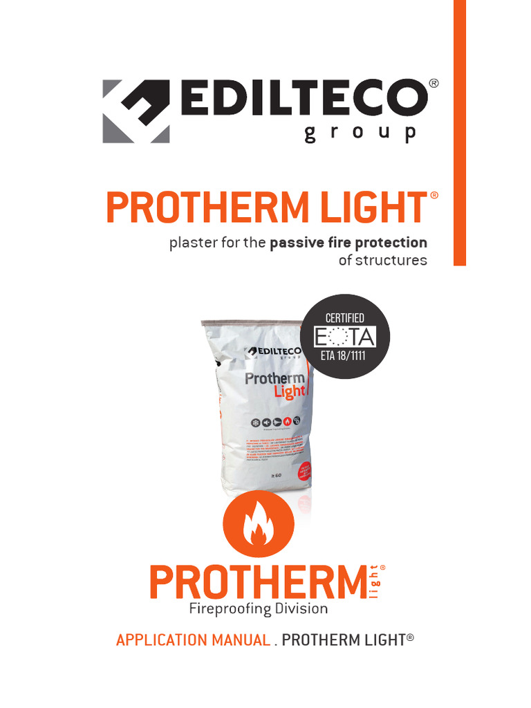 Manual of Use and Application Protherm Light R | PDF | Plaster ...