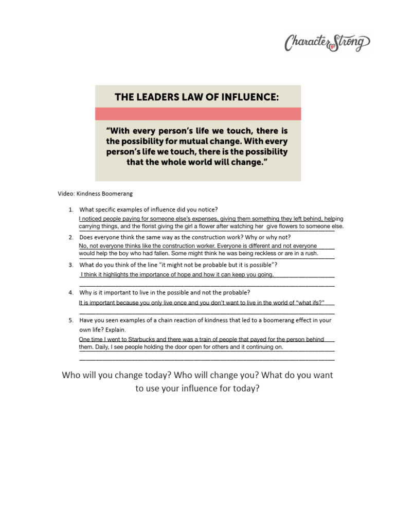 Kindness Boomerang | PDF