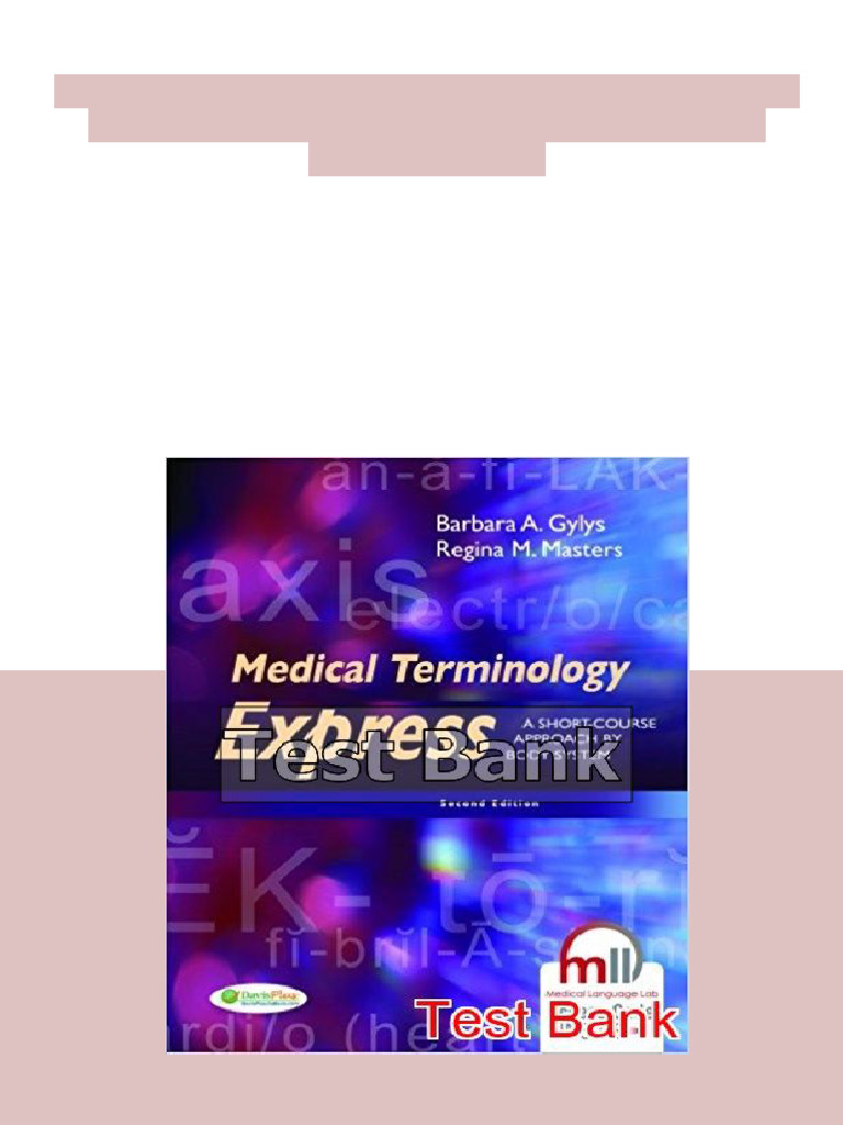 Medical Terminology Express A Short Course Approach by Body System 2nd ...