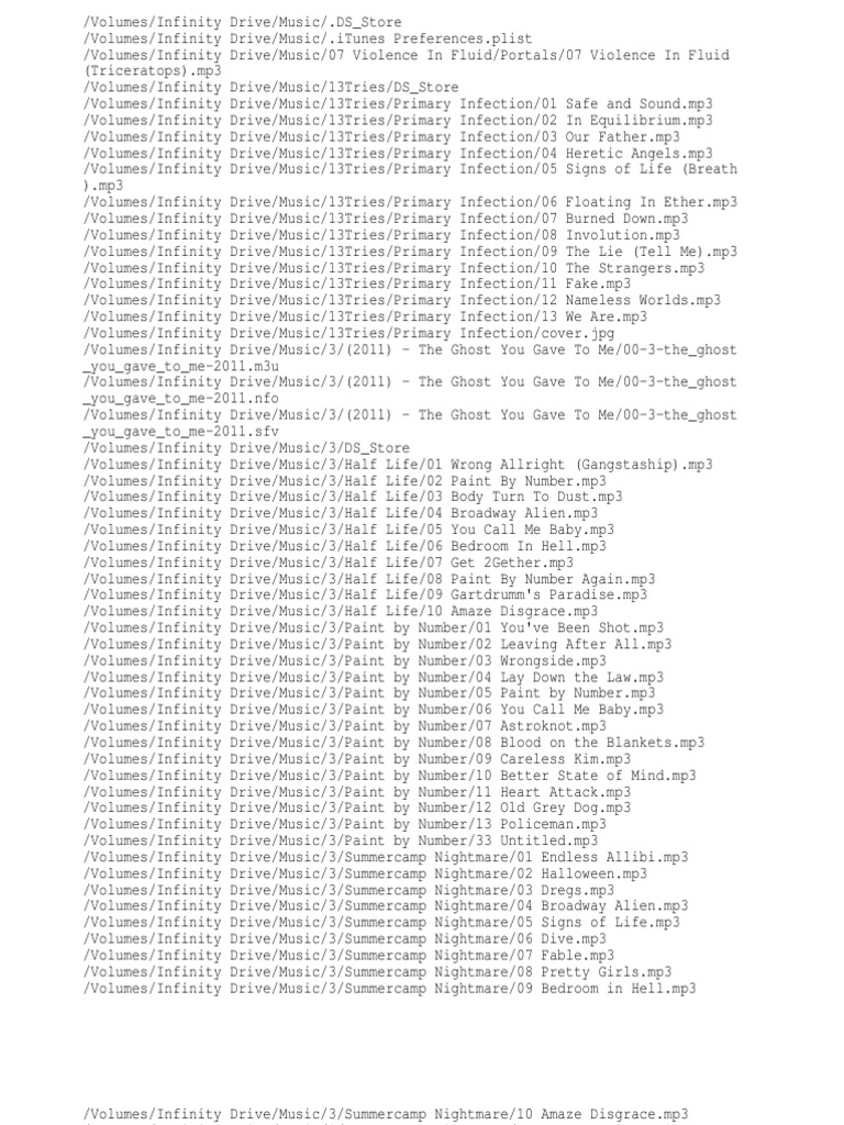 Music List | PDF | Albums | Rock Albums