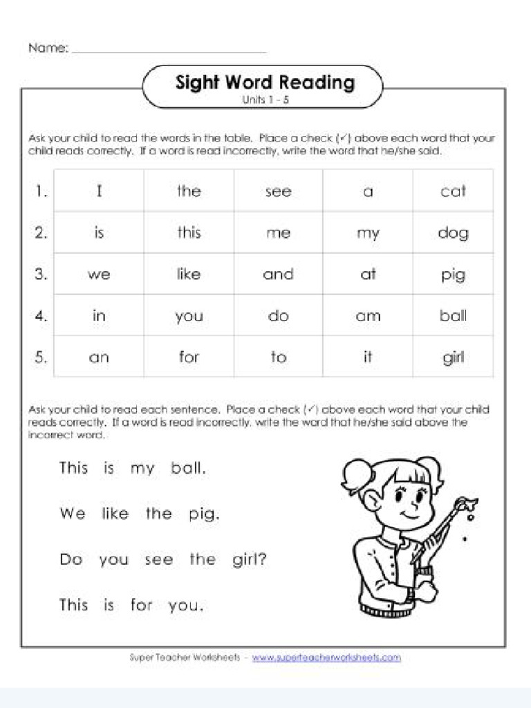 Sight Words 5 | PDF