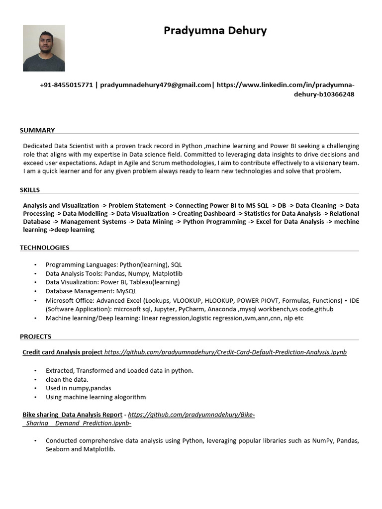 Document From Pradyumnadehury479-14 | PDF | Machine Learning | Microsoft Sql Server