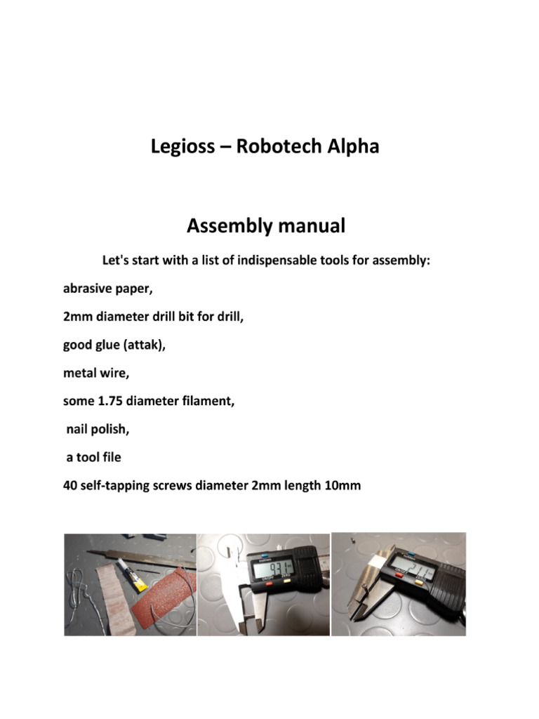 861 Assembly Manual | PDF