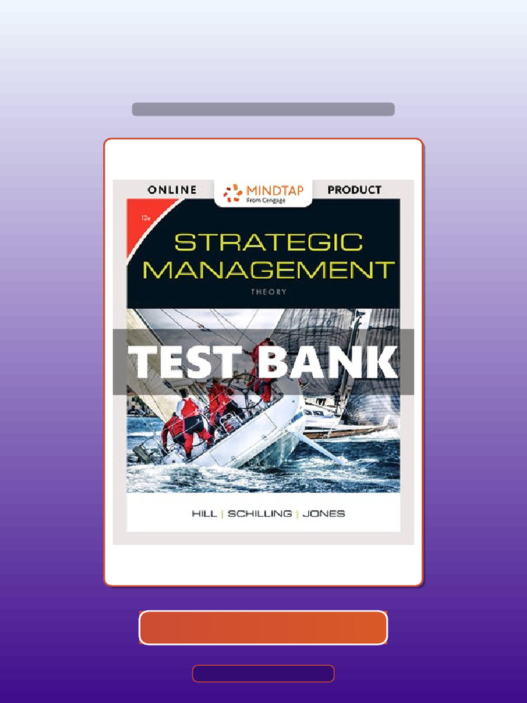 Strategic Management Theory and Cases 12th Edition Hill eBook and ...