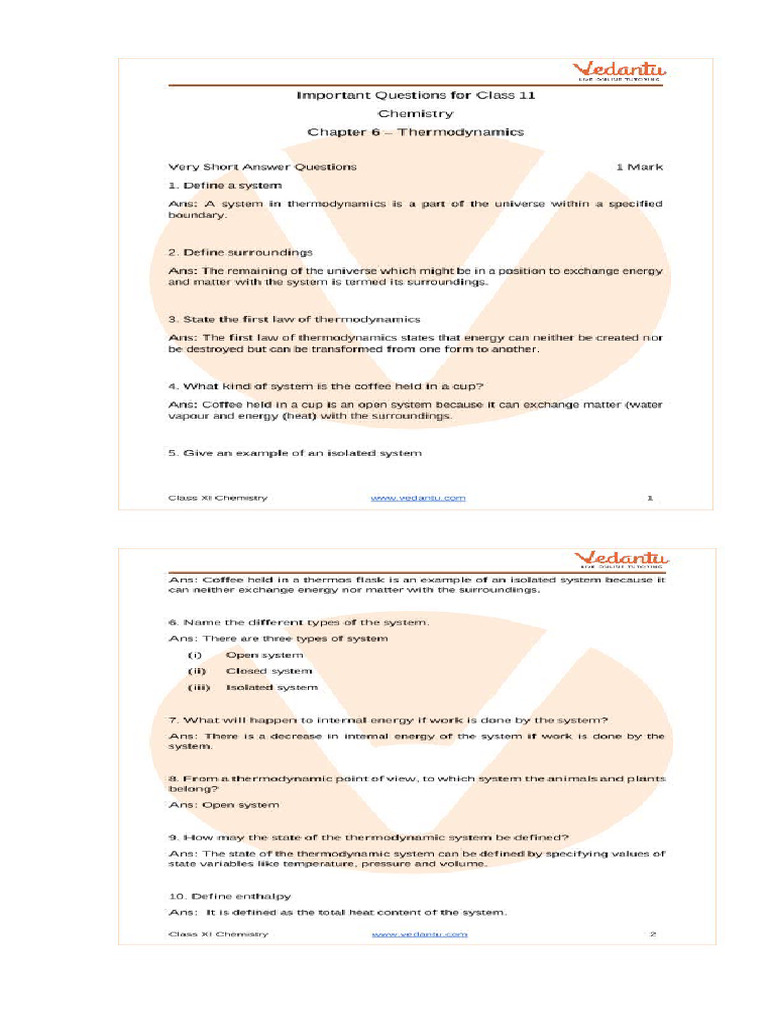 Thermodynamics Notes1 | PDF