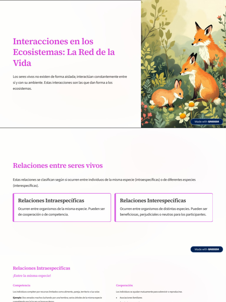 Interacciones en Los Ecosistemas La Red de La Vida | PDF | Depredación ...