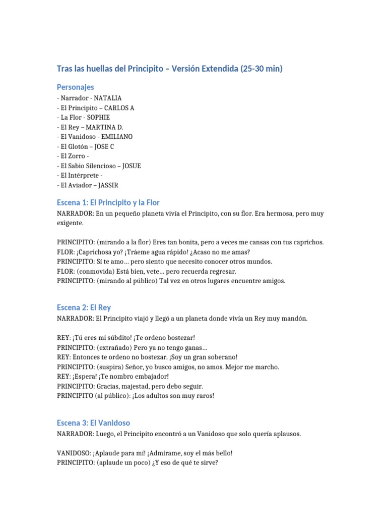Tras Las Huellas Del Principito Extendido | PDF | El Principito
