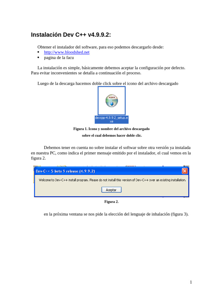 Instalacion Dev C | PDF | Software | Informática