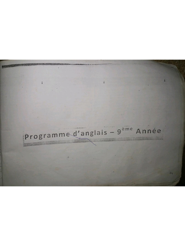 English Programme Grade 9 | PDF