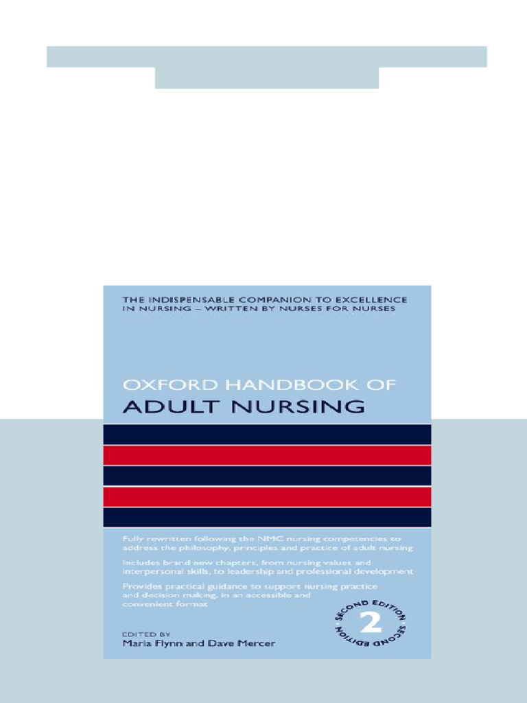 Oxford Handbook of Adult Nursing 2nd Edition Maria Flynn 2025 Easy ...