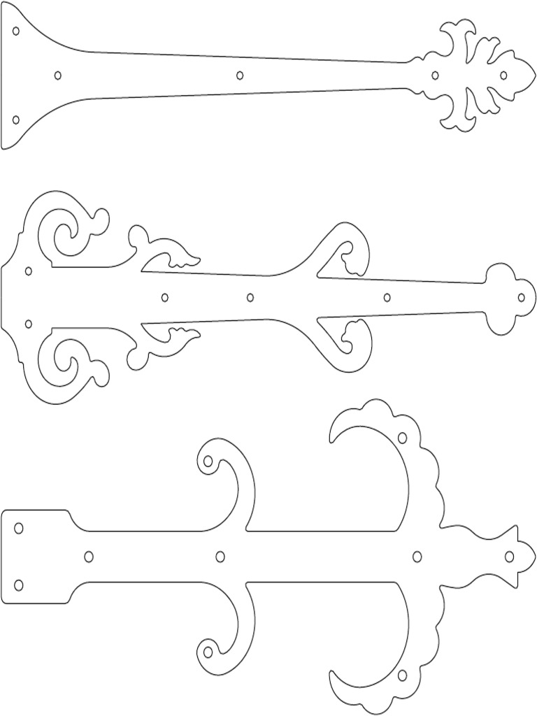 Door Hinge Plate Patterns 4 | PDF