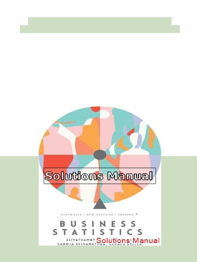 Business Statistics Australia New Zealand 7th Edition Selvanathan ...