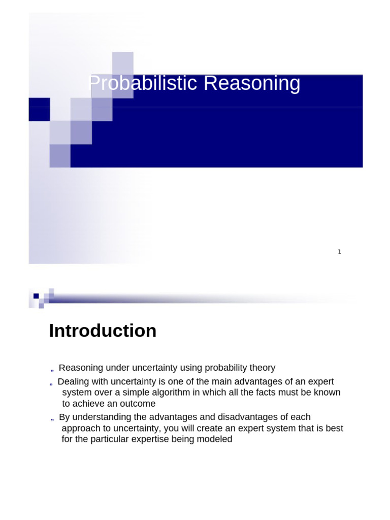 Lesson 5 Probalistic Reasoning | PDF | Probability Theory | Probability