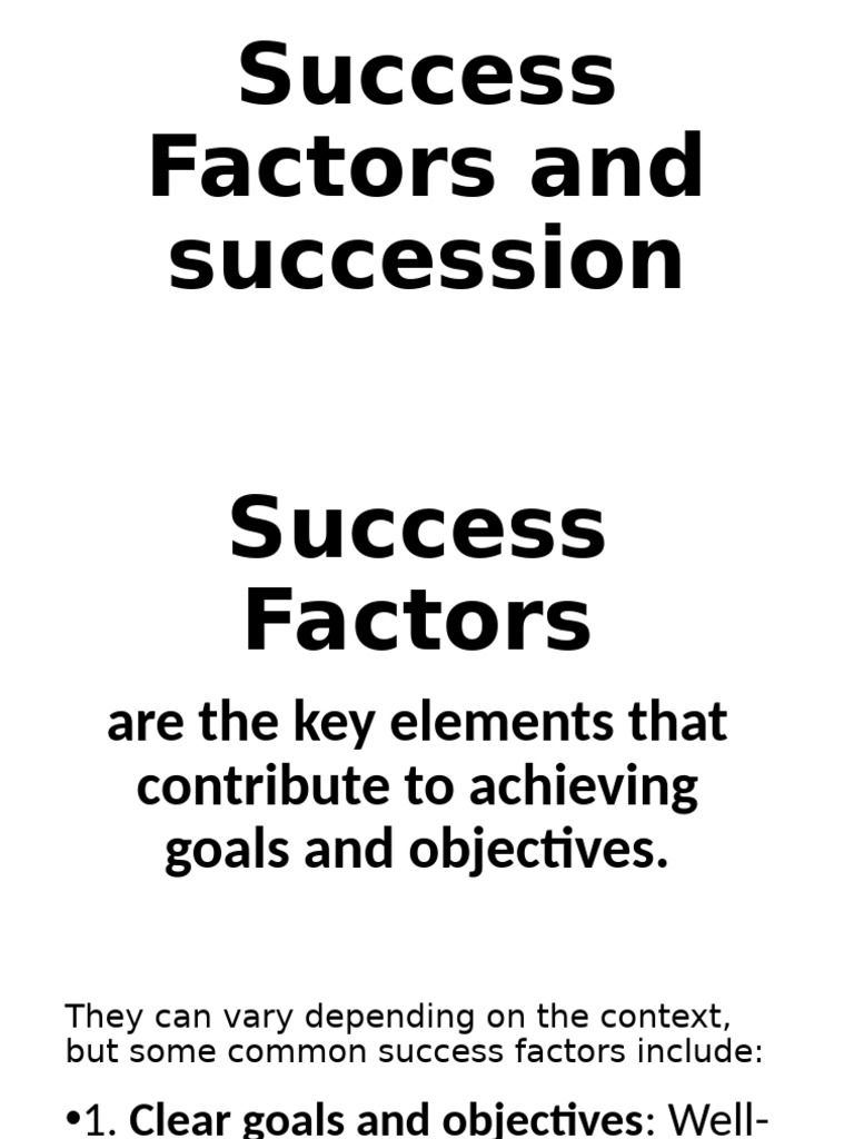 Discussion 3.2 Success Factors and Succession | PDF | Leadership ...