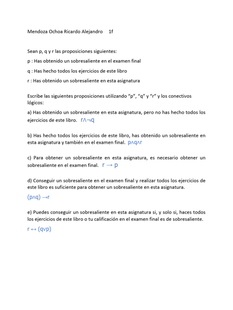 Ejercicio 2.2 | PDF | Sintaxis (Lógica) | Matemáticas