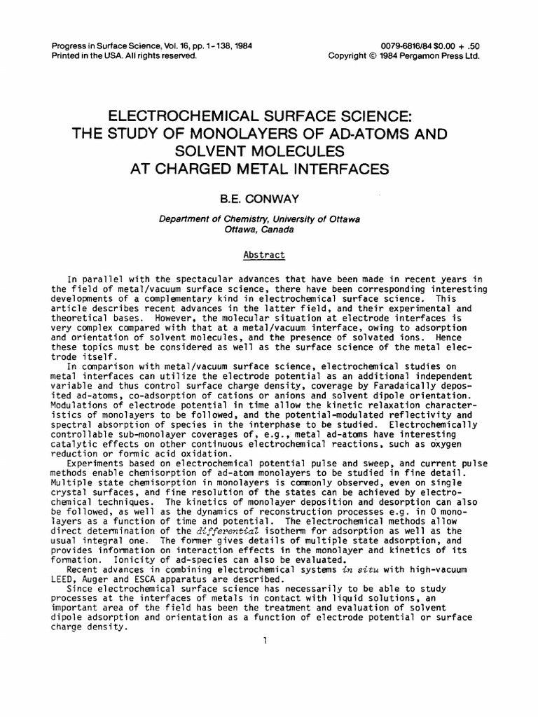 1984-Electrochemical Surface Science The Study of Monolayers of Ad ...