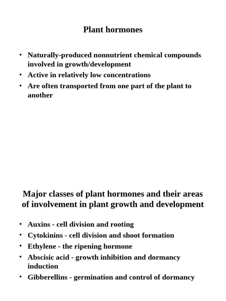 Plant Hormones Lec9_0 | PDF | Plant Hormone | Auxin