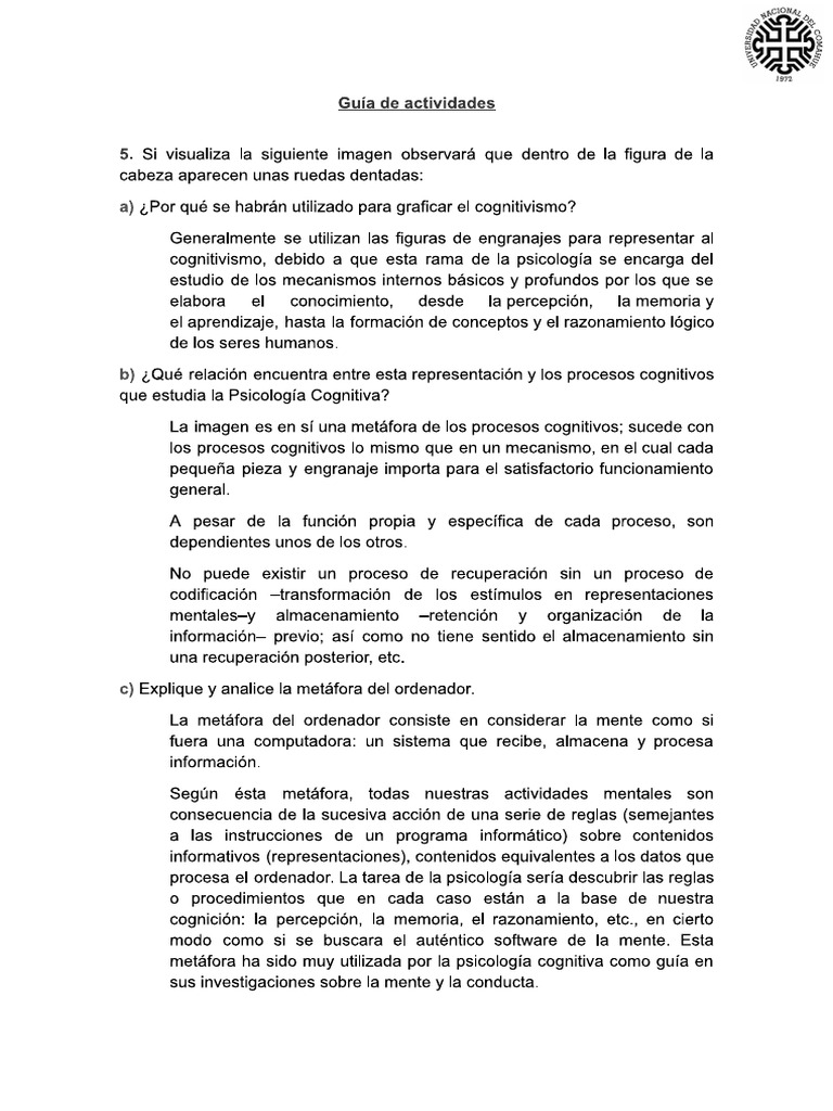 TP3. Psicología General | PDF