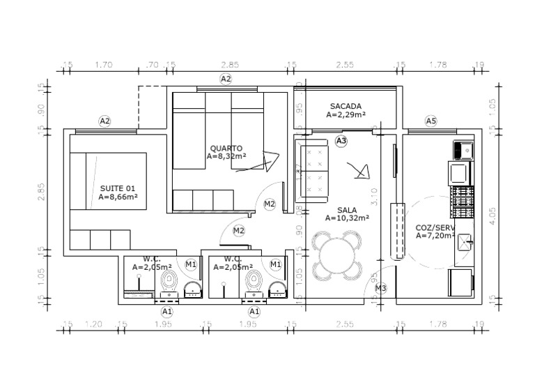 PLANTA APTO TIPO GVE II 49,21m² 2 | PDF