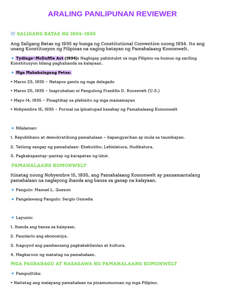 Araling Panlipunan 6 - Saligang Batas. (Reviewer) - 20251008 - 231634 ...
